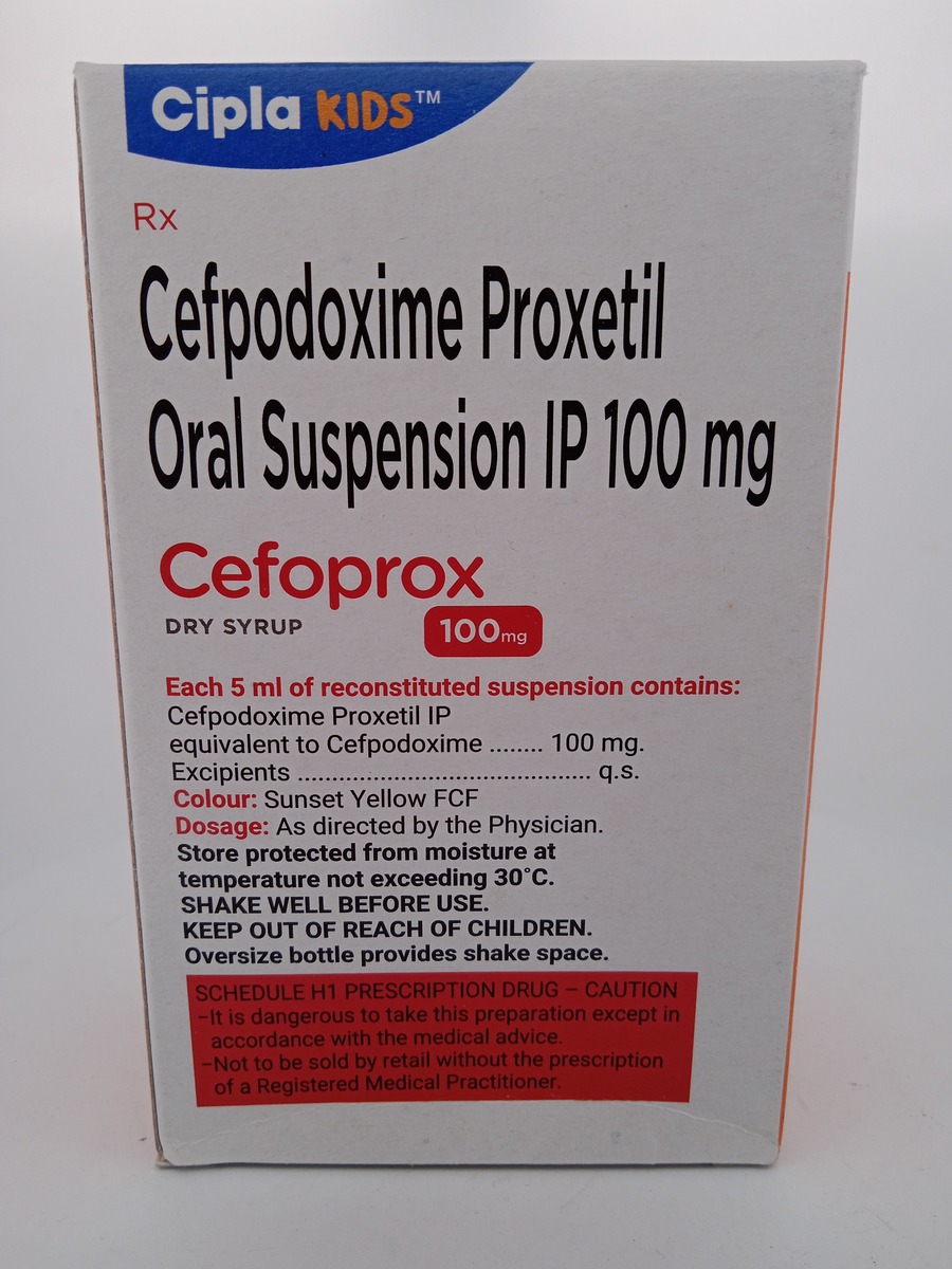 CEFOPROX DRY SYRUP 100 MG - 1 BOTTLE OF 15g/30ML - Lifes Pharma ...
