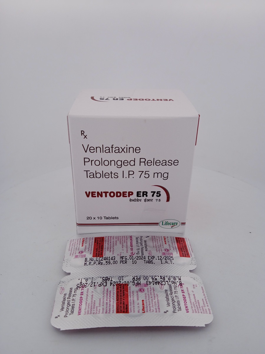 VENTODEP ER 75 MG – 10 TABLETS - Lifes Pharma VENTODEP ER 75 MG ...