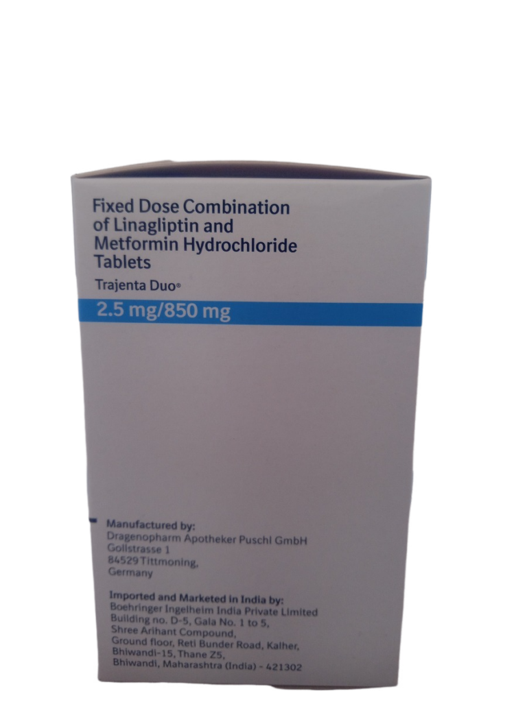 TRAJENTA DUO 2.5MG/850MG - 10 TABLETS - Lifes Pharma