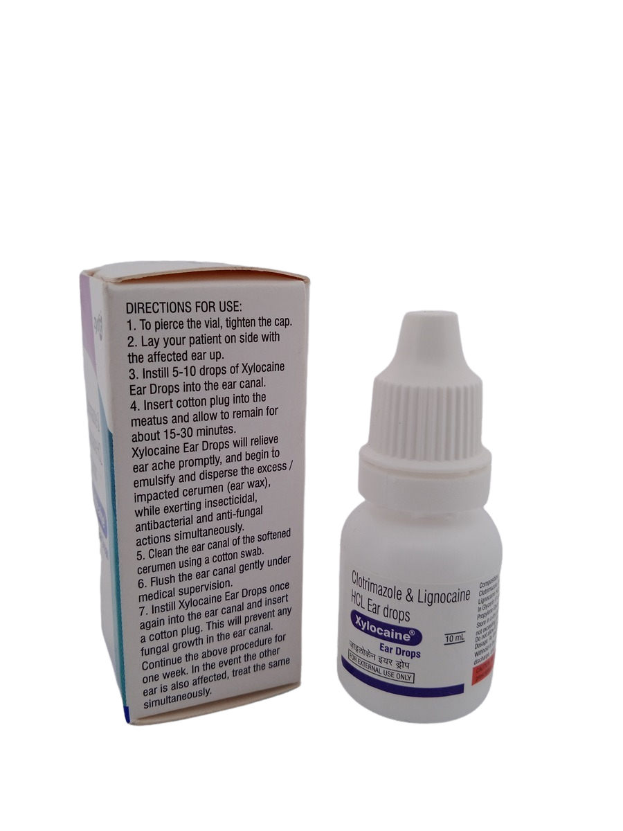 XYLOCAINE EAR DROPS - 1 BOTTLE OF 10ML - Lifes Pharma